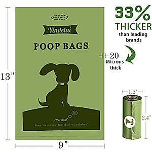 Dog Poop Bag Biodegradable Scented: Leak Proof Dog Waste Bags With 1 Dispenser, Eco-Friendly Poop Bags 26 Rolls Refills -390 Counts