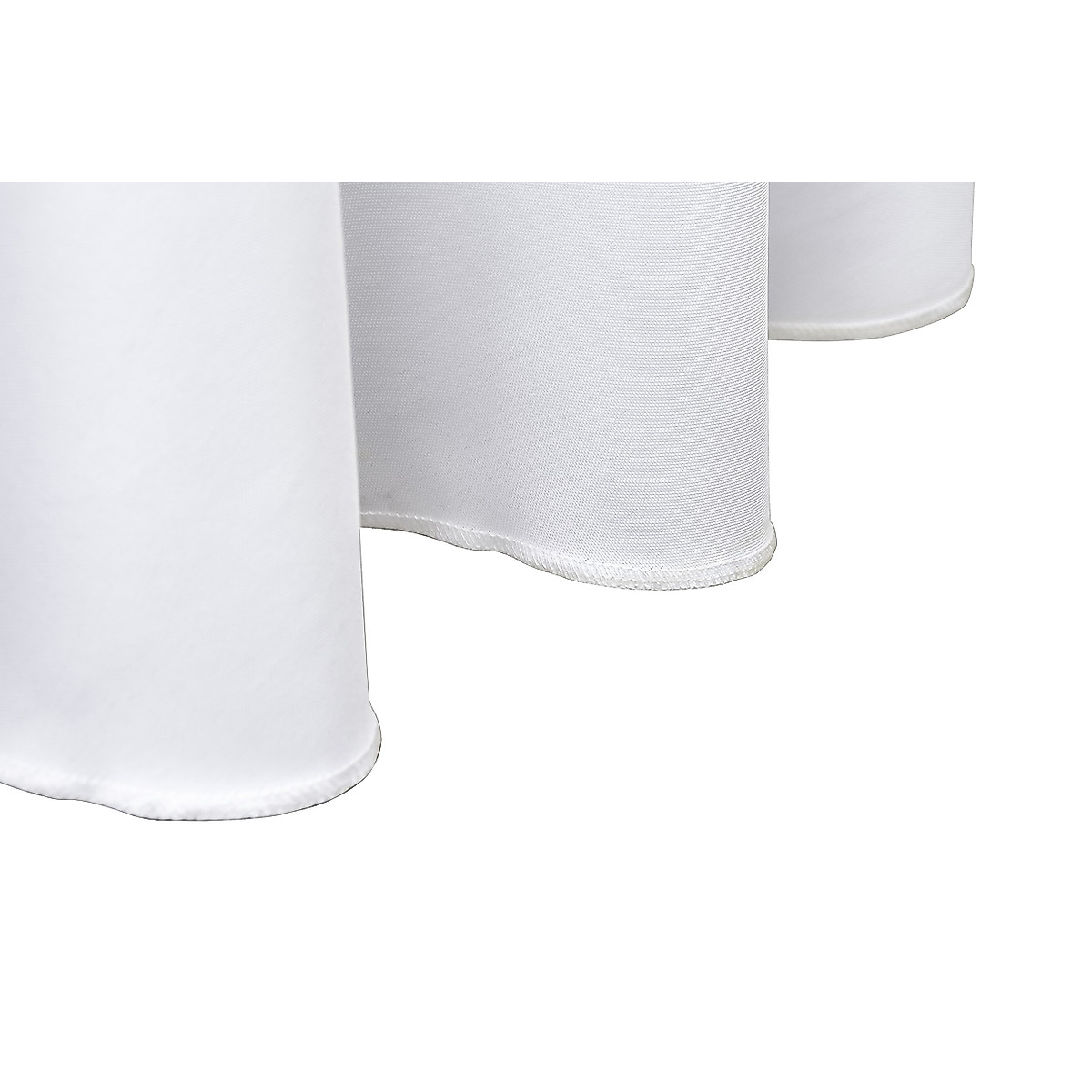 GEFEII Kitchen White Tablecloth 90 inch Round Tablecloths Solid Polyester Table Cloth for Wedding Party Restaurant Banquet Dining Buffet Table Picnic Decorations (Round-90 inch, White)