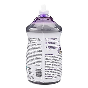 Farnam Vetrolin White ’N Brite Shampoo, Deep Cleaning and Color Brightening Shampoo for Horses and Dogs. 32 ounces