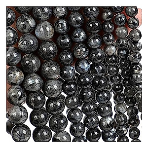 homeemoh 60pcs 6mm Real Gemstone Beads Natural Round Stone Beads Loose Quartz Beads Spacer Beads for Beading Crafts