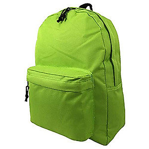 K-Cliffs 40pcs Bulk Classic Backpack 16in Basic Bookbag Case Lot Simple School Bag Assorted Colors