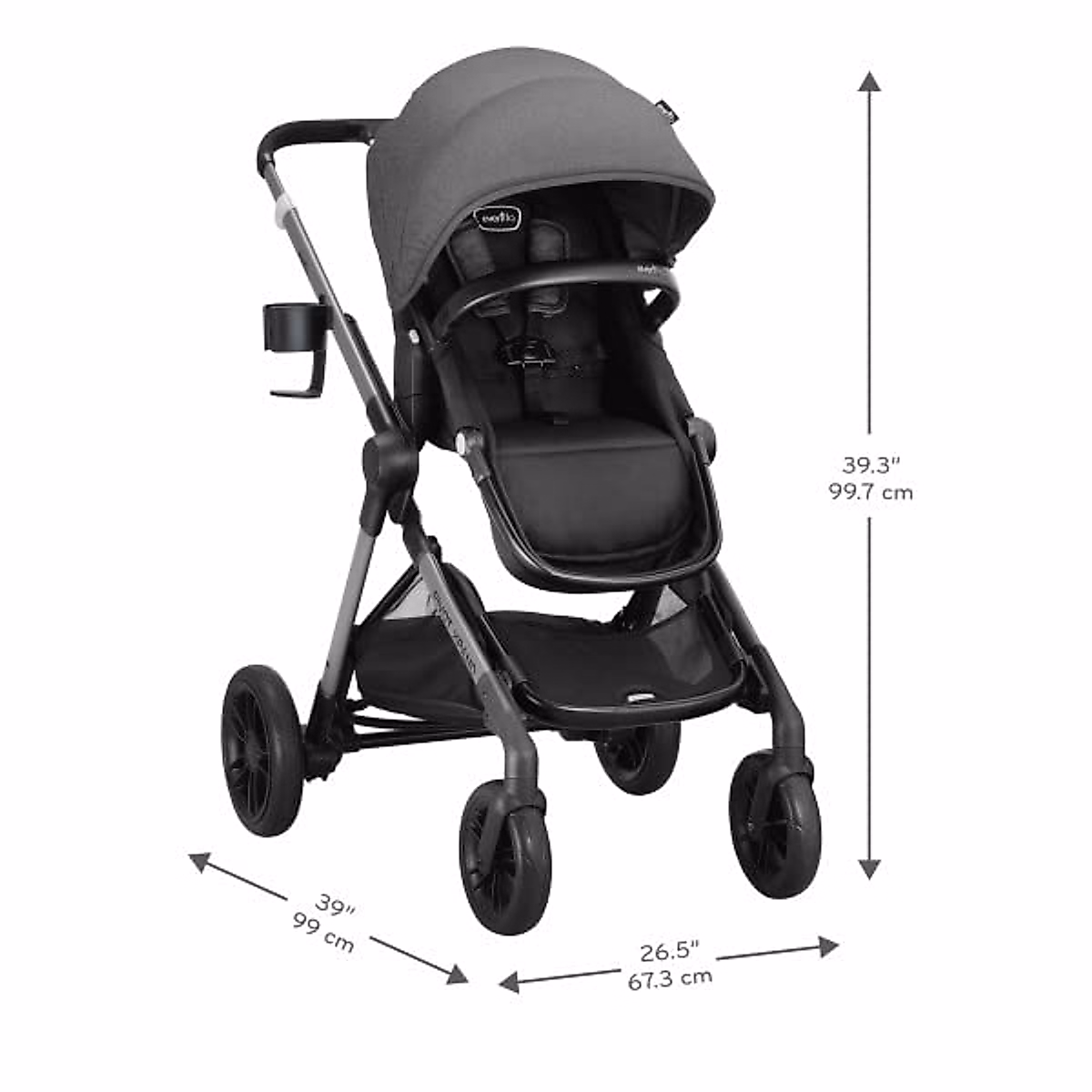 Evenflo Pivot Xpand Modular Stroller (Sabino Gray)