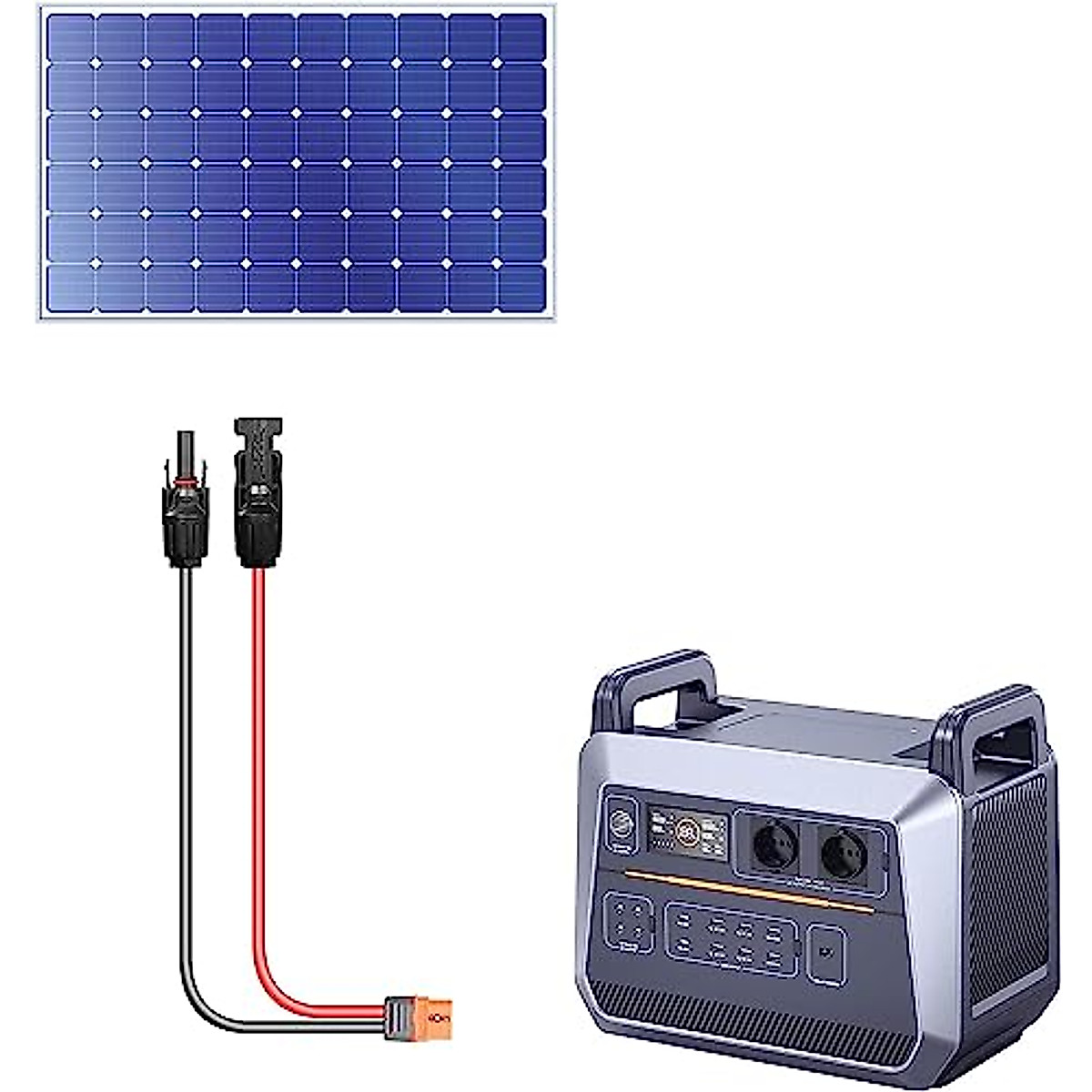 CERRXIAN 9.8FT/3M 12AWG Solar Panel Connector to XT60i Female Solar Panel Power Cable for Solar Panel,RV Portable Power Station,Portable Power Station,Lipo Battery