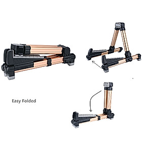 ENO Music Folding Acoustic Guitar Stand, Suitable for Electric Guitars - Alumium Alloy Bass Stand