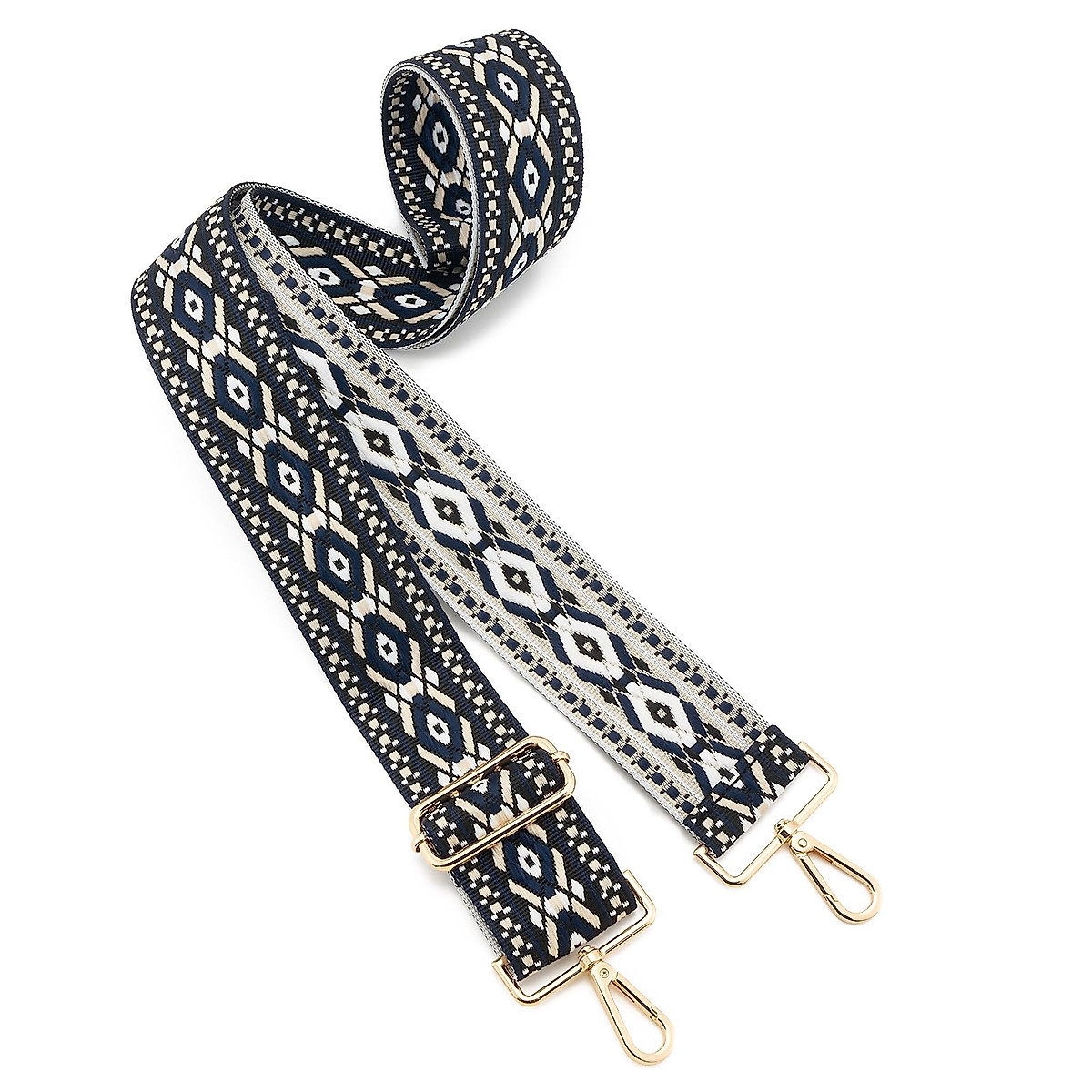 Wide Shoulder Strap Adjustable Replacement Belt Guitar Style Crossbody Bag Handbag Strap Multicolor Canvas Straps(Wide:2in)(Color19)