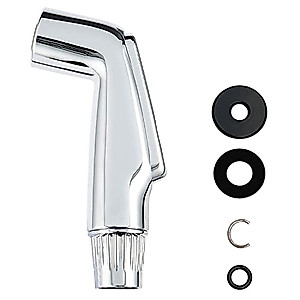 Awelife Universal Fit Sink Spray Attachment, Kitchen Side Sprayer Head, Pull Out Spray Head, Faucet Sprayer Replacement, Chrome