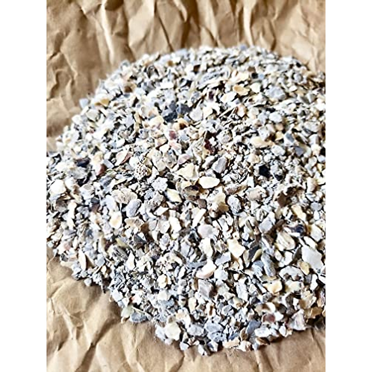 ESVK Natural Flaked Oyster Shell - 4 Pound (Pack of 1) | Calcium Supplement for Chickens, Ducks, and Other Birds| Made in USA (4 lb)