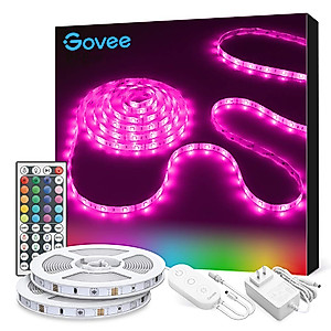 Govee LED Strip Lights, 16.4ft RGB LED Lights with Remote Control, 20 Colors and DIY Mode Color Changing Light Strip, Easy Installation LED Lights for Bedroom, Living Room, Ceiling, Kitchen