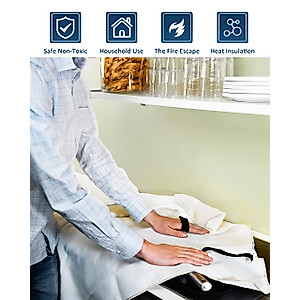 Ecoey Fire Blanket, Fiberglass Fire Blanket for Home & Kitchen, Emergency Blankets for Survival, Fire Blankets for People, Flame Retardant Fabric, Fireproof Blanket, Fire Safety, FJ109-B, 2 Packs