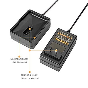 Shentec 12V Li-Ion Charger C123D Compatible with RYOBI CB120L CB121L BPL-1220 130503001 130503005 Pod Style Battery (Not for Ni-MH/Ni-CdBattery)