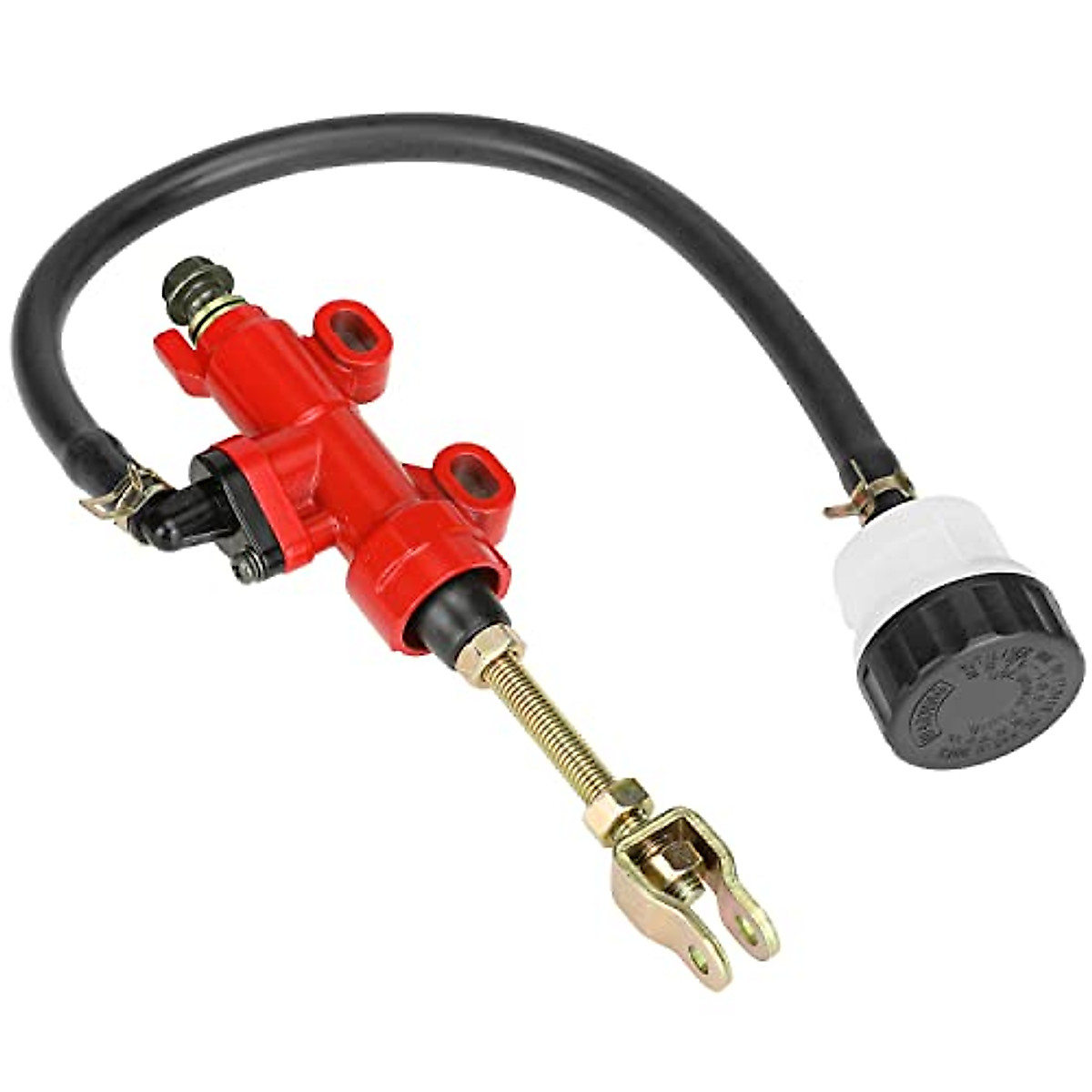 YOXUFA Rear Brake Master Cylinder Reservoir for 98cc 196cc 212cc 2.8hp 6.5hp Coleman KT196 CK100 SK100 150cc Yerf Dog Helix Go Kart Cart Buggy 110cc 125cc 200cc 250cc Chinese ATV Quad Pit Dirt Bike