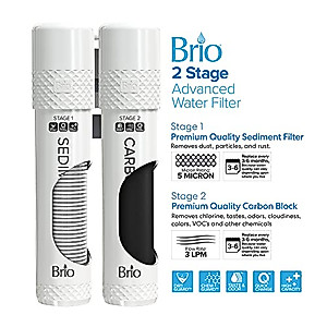 Brio Point of Use 4 Stage UF Hot, Cold & Room Water Cooler - Tri - Temp - UV Self Clean, Gunmetal Gray