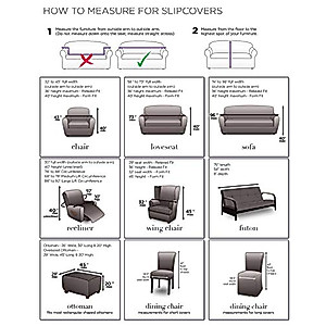 SureFit Duck Folding Chair Slipcover in Natural