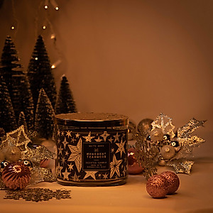 White Barn Bath and Body Works, 3-Wick Candle w/Essential Oils - 14.5 oz - 2020 Holidays Scents! (Mahogany Teakwood)