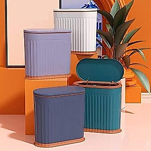 UOXOO Trash Can Garbage Bin Bedroom Bin Rubbish Basket for Home Office Kitchen Bath Garbage Can/Purple