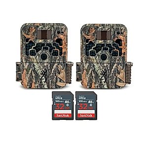 Browning Strike Force 850 Extreme Trail Game Camera (16MP) (2-Pack) Bundle with 32GB Memory Card (2-Pack) (4 Items)