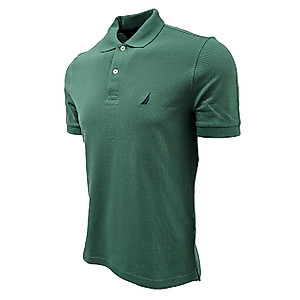 Nautica Men Classic Fit Polo Pique T-Shirt (Medium, Coastal Pine)