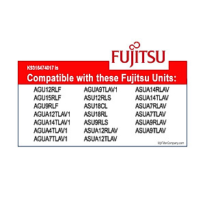 Fujsitu General UTR-FC03-2 & UTR-FC03-3 Filters (2pk) Part No. K9316474017