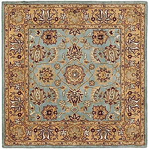 SAFAVIEH Heritage Collection 9' x 12' Blue/Gold HG958A Handmade Traditional Oriental Premium Wool Area Rug