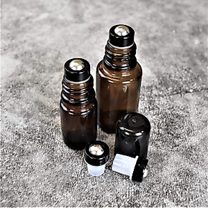 Roller Ball Inserts for 5ml 15ml Essential Oil Bottles – Tops Accessory to Turn Oils Bottle Into Instant Rollers - Fits doTERRA, Young Living, Plant Therapy - Leakproof, Metal, Reusable, 12 Pack