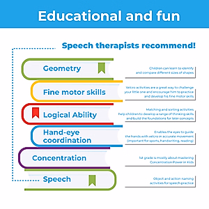 Toddler farm animals barn set board games, speech therapy toys, matching game little people farm, fine motor skills toys, sensory toys for toddlers 3-4, Toddler Puzzle, Staking games for toddlers