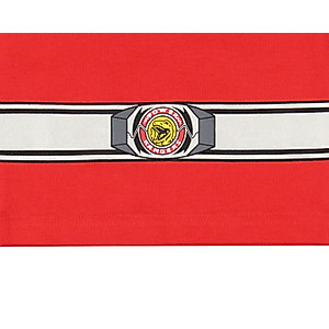 INTIMO Power Rangers Toddler Boys' Red Ranger Character Costume Sleep Pajama Set (4T)