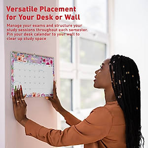 S&O Watercolor Floral Wall Calendar from Jan 2023-Jun 2024 - Tear-Off Monthly Calendar - 18 Month Academic Wall Calendar 2023-2024 - Hanging Calendar to Track for Anniversaries & Appointments - 10.5x13.5”in