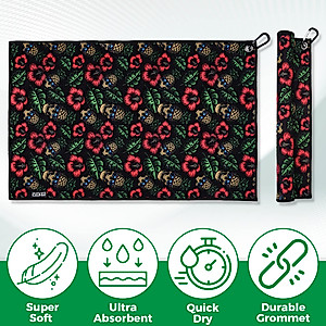 VIXYN Blade Putter Cover and Microfiber Towel Bundle Set (Pineapple Skull)