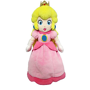 Little Buddy Super Mario All Star Collection 1418 Peach Stuffed Plush, 10",Multicolor