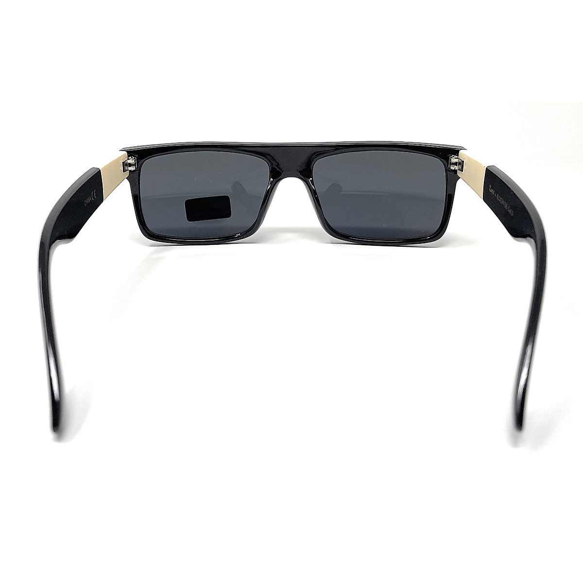 Locs 91156 Black Sunglasses | Authentic Gangster Squared Flat Top Ivory Arms Shades