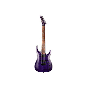 ESP 7 String LTD SH-207 Brian “Head” Welch Signature Series Electric Guitar, See Thru Purple, Right, (LSH207FMSTP)