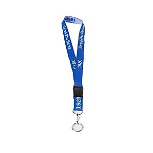 Zeta Phi Beta Sorority New Woven Embroidered Lanyard