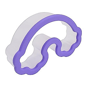 R & M International Rainbow Soft-Grip Cookie Cutter, One Size, Purple