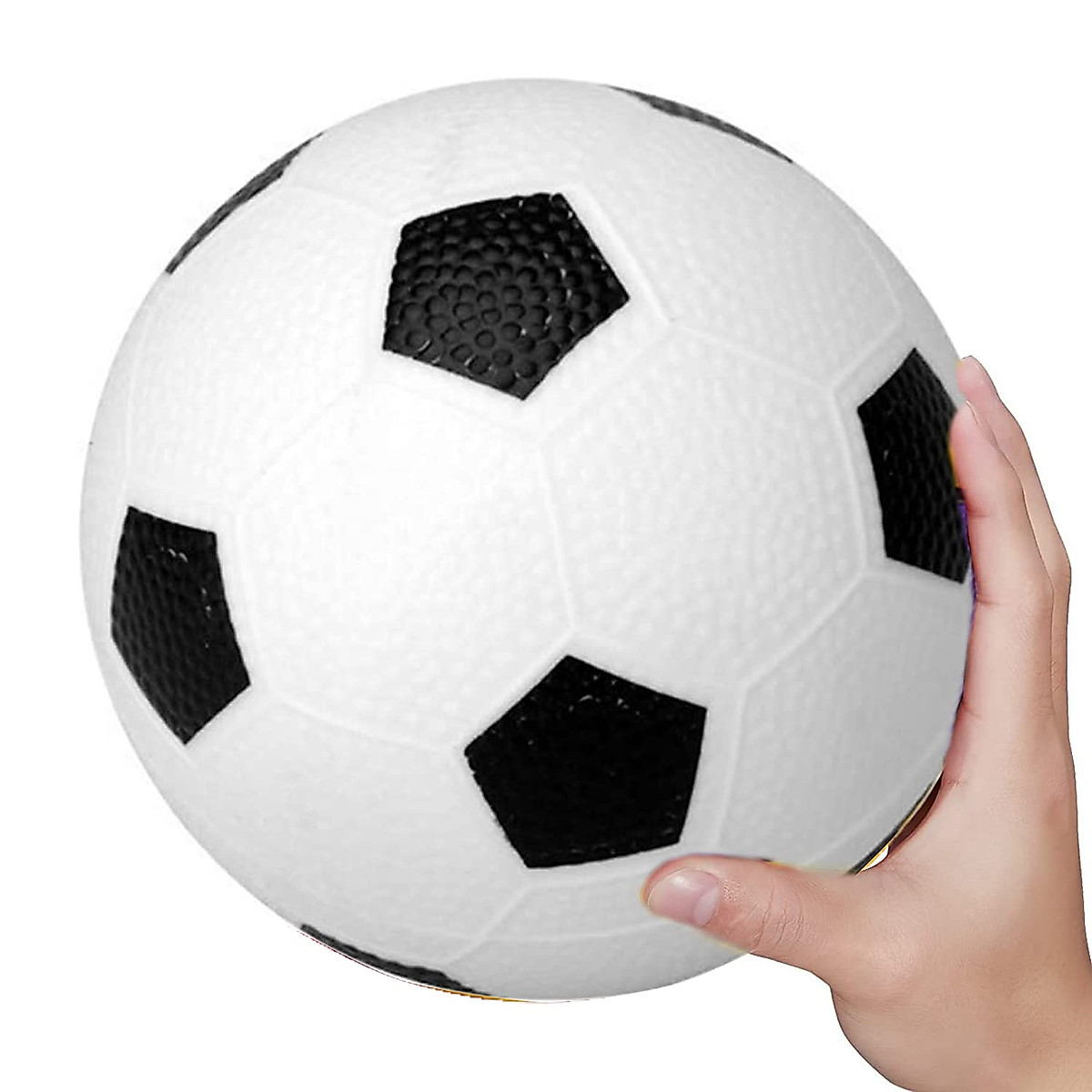 Anzmtosn Mini Soft Toddler Soccer Ball, 3 Pack 6" Little Soccer Balls for Toddlers & Babies, Baby Soccer Balls Pair Bulk Perfectly with Toddler Soccer Goal Toys, Beach Balls, Pool Balls with Air Pump