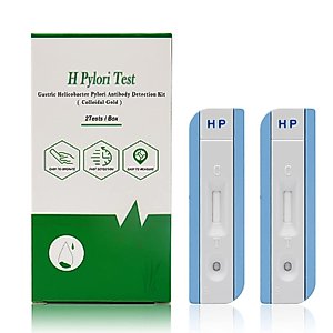 ERTF 2 Test Helicobacter Pylori Detection at Home Detection kit Self-Test at Home, Results in 10-15 Minutes, no Need to go to The Laboratoryv