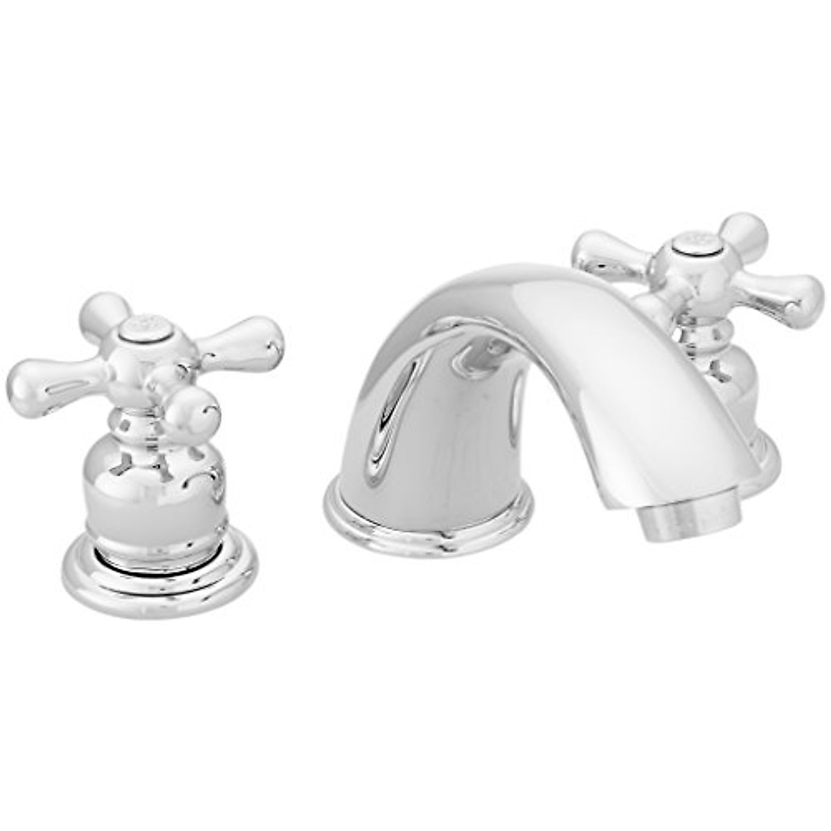 Elements of Design EB961AX Mini Widespread Lavatory Faucet with Retail Pop-Up, 5-3/4" in Spout Reach, Polished Chrome