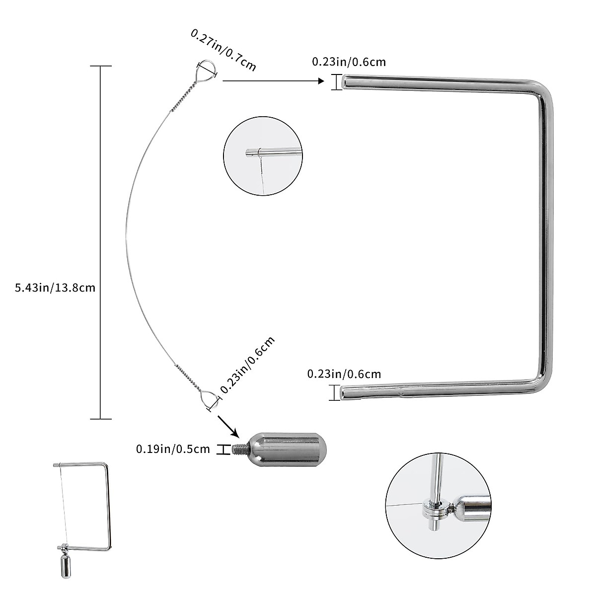 4 Pcs Cheese Slicer Wire Replacement For Marble Cheese Slicer Board,Cheese Cutter Wire for Block Cheeses Butter Cutting(Xinglinsaiter Cheese slicer Special)