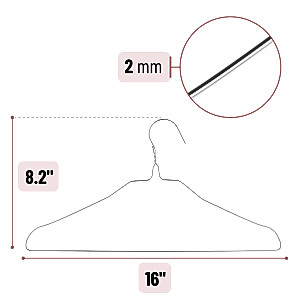 Mr. Pen- Wire Hangers, 20 Pack, Metal Hangers for Clothes, Wire Clothes Hangers, Metal Coat Hangers, Wire Coat Hangers, Hangers Metal Clothes Hanger, Wire Hanger, Metal Hanger