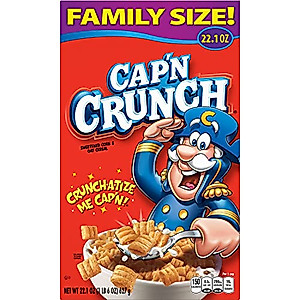 Cap'n Crunch Cereal, Original, 22.1oz Box