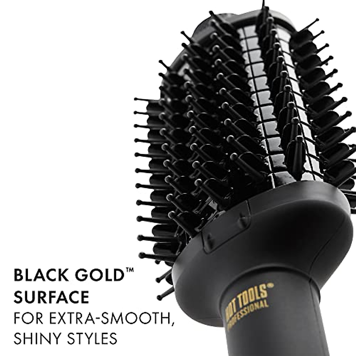 HOT TOOLS Pro Artist Black Gold Heated Hair Styling Oval Brush