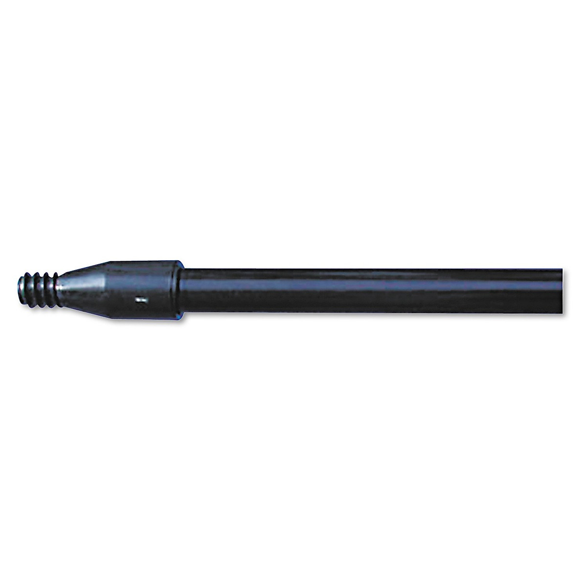 Boardwalk BWK636 Fiberglass Broom Handle, Nylon Plastic Threaded End, 1" Dia. x 60" Long, Black