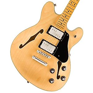 Squier Classic Vibe Starcaster Electric Guitar, with 2-Year Warranty, Natural, Maple Fingerboard
