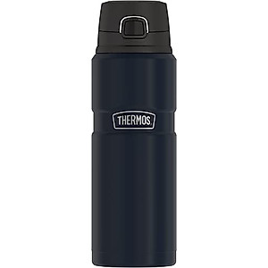 THERMOS Stainless King Vacuum-Insulated Drink Bottle, 24 Ounce, Midnight Blue