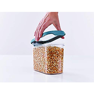 Joseph Joseph CupboardStore Airtight Easy Pour Food Container 3M Tape Undershelf Storage Hanger, 3-Piece Set - Large, Opal