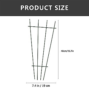 MAGICLULU House Plant Trellis for Potted Plants Plant Climbing Trellis 2pcs Iron Vine Climbing Support Rack Flower Garden Plant Stakes for Rose Vine Pea Ivy Cucumbers Flower Vegetables