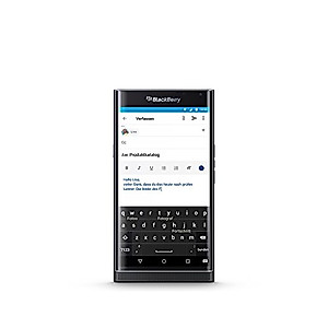 Blackberry PRIV Factory Unlocked GSM Android OS Security Phone with Slide-out Physical Keyboard and 18MP Camera - International Version (Black)