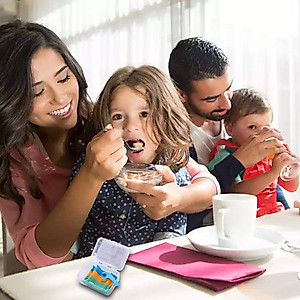 FAMILIFE Floss Picks, 120 Pcs Kid's Dental Floss Cleaner Without Fluoride, Tooth Pick Flossers with 4 Travel Handy Cases, Helps to Fight Tooth Decay and Keep Your Kids’ Teeth Clean, for Family