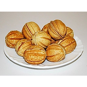 Metal Mold Form Nuts For Sweet Russian Nuts Oreshki Pastry Cookie Nutlets (Set of 40 pcs)