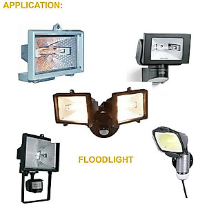 CTKcom 150-Watt 3.1-Inch T3 Halogen Light Bulbs(5 Pack) - J Type 78mm Double Ended 120 Volts 150 Watt T3 Halogen Bulb R7S Double Ended Filament Flood Lights Quartz Tube Lamps,5 Pack