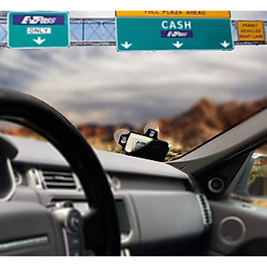 TrexNYC Toll Pass Holder for Car, Super Strong Holder with Suction Cups Holds Tightly to Your Car Windshield (Black, 1 Pack)